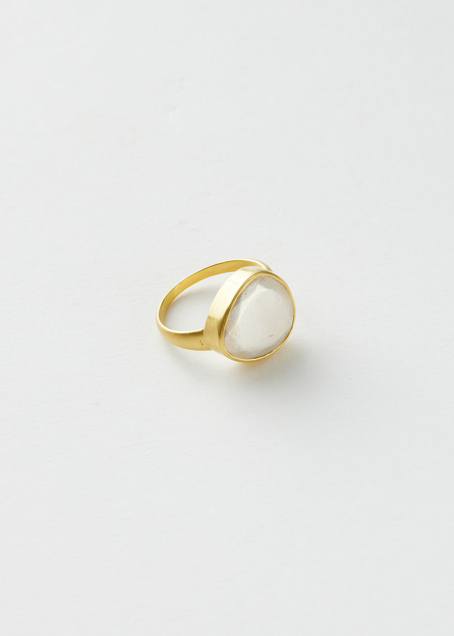 18kt Gold & Silver Chandra Greek Ring – Pippa Small